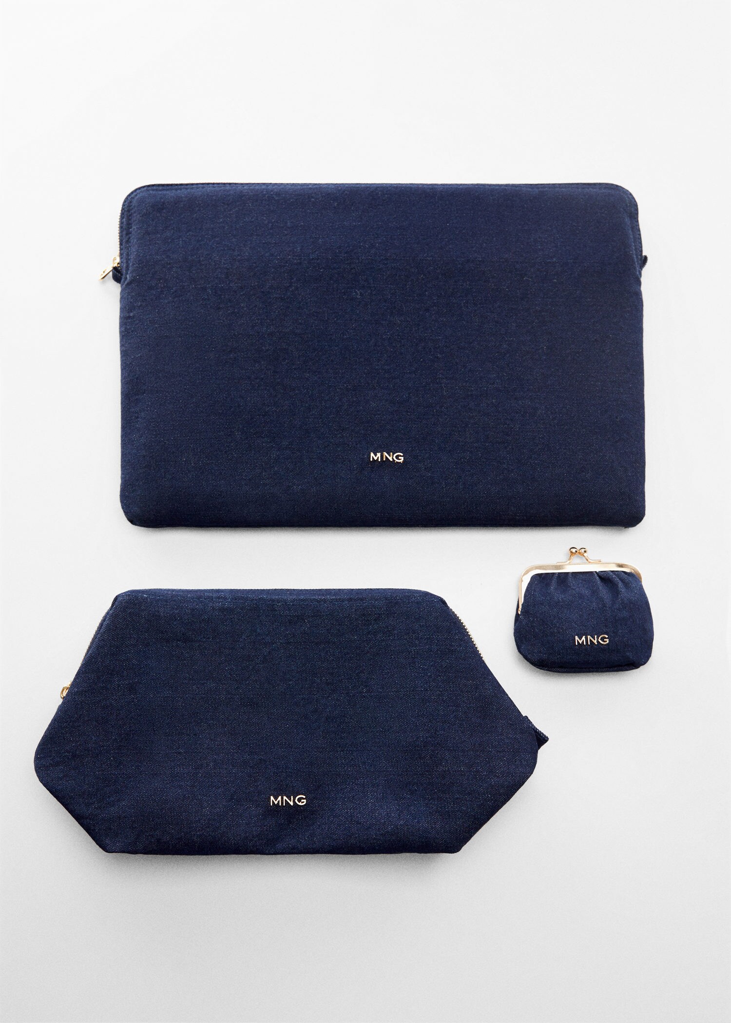 Denim laptop case | MANGO