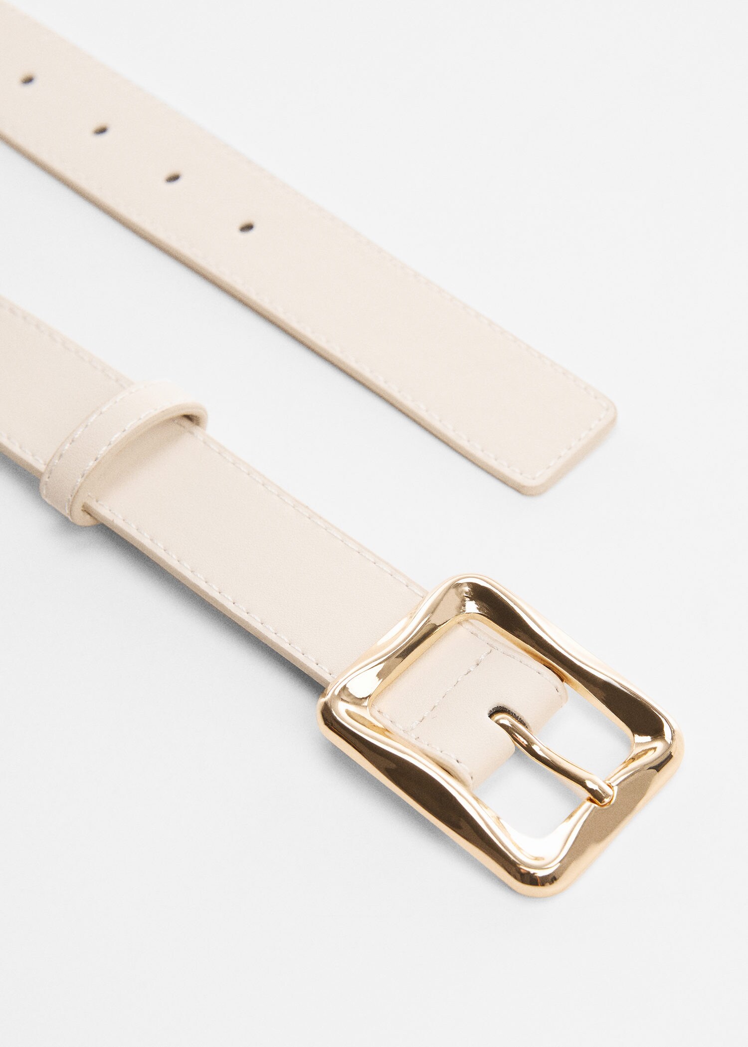 Belt with irregular buckle | MANGO