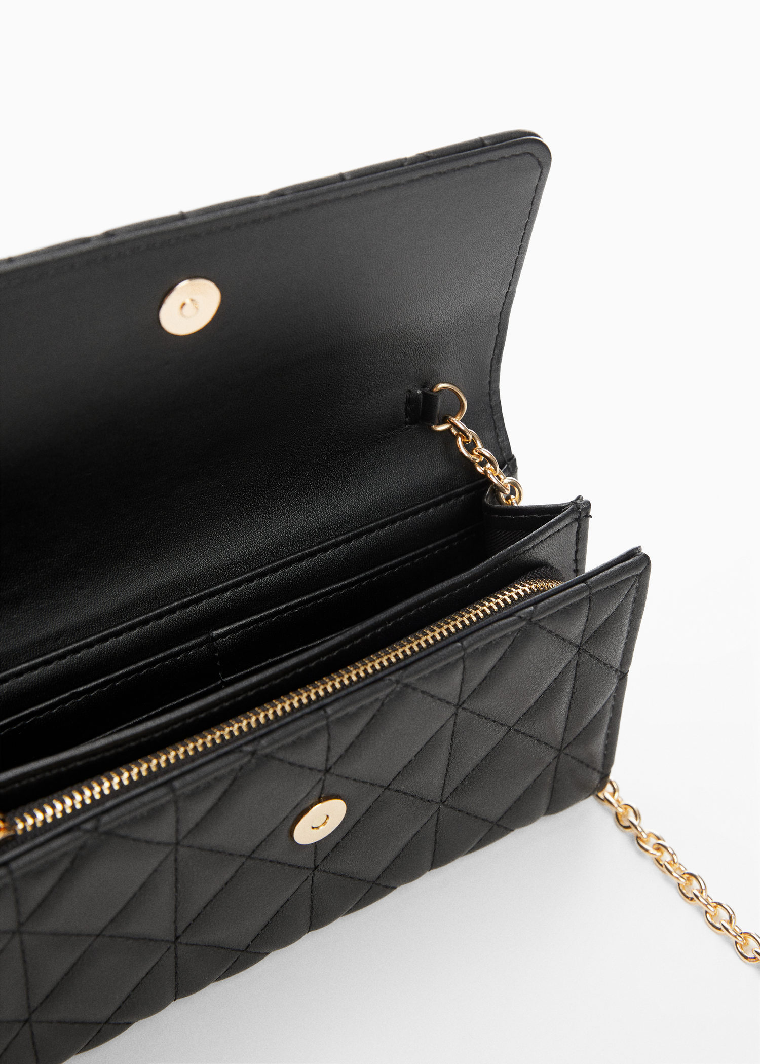 Padded purse with chain | MANGO