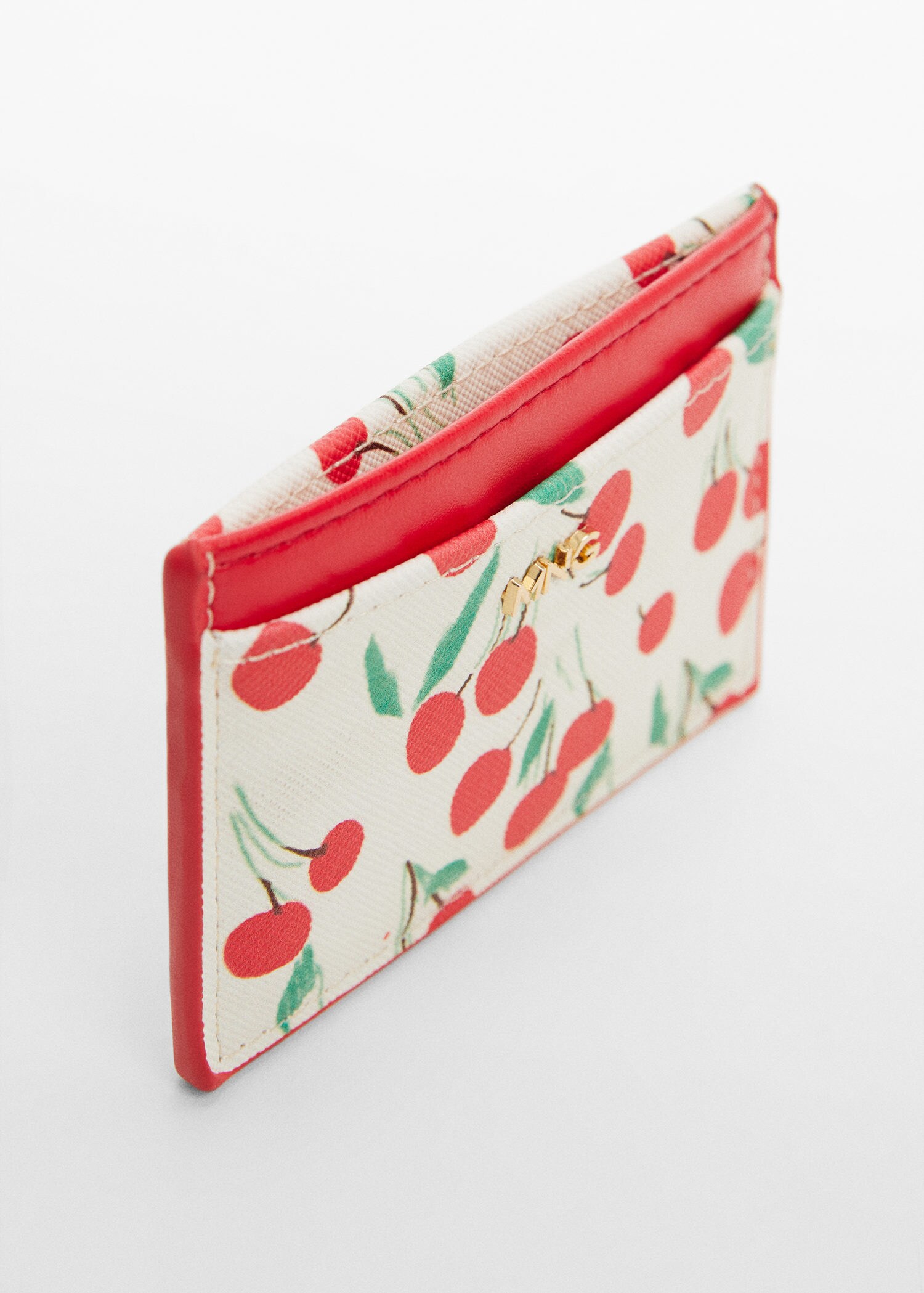 Cherry print card holder | MANGO