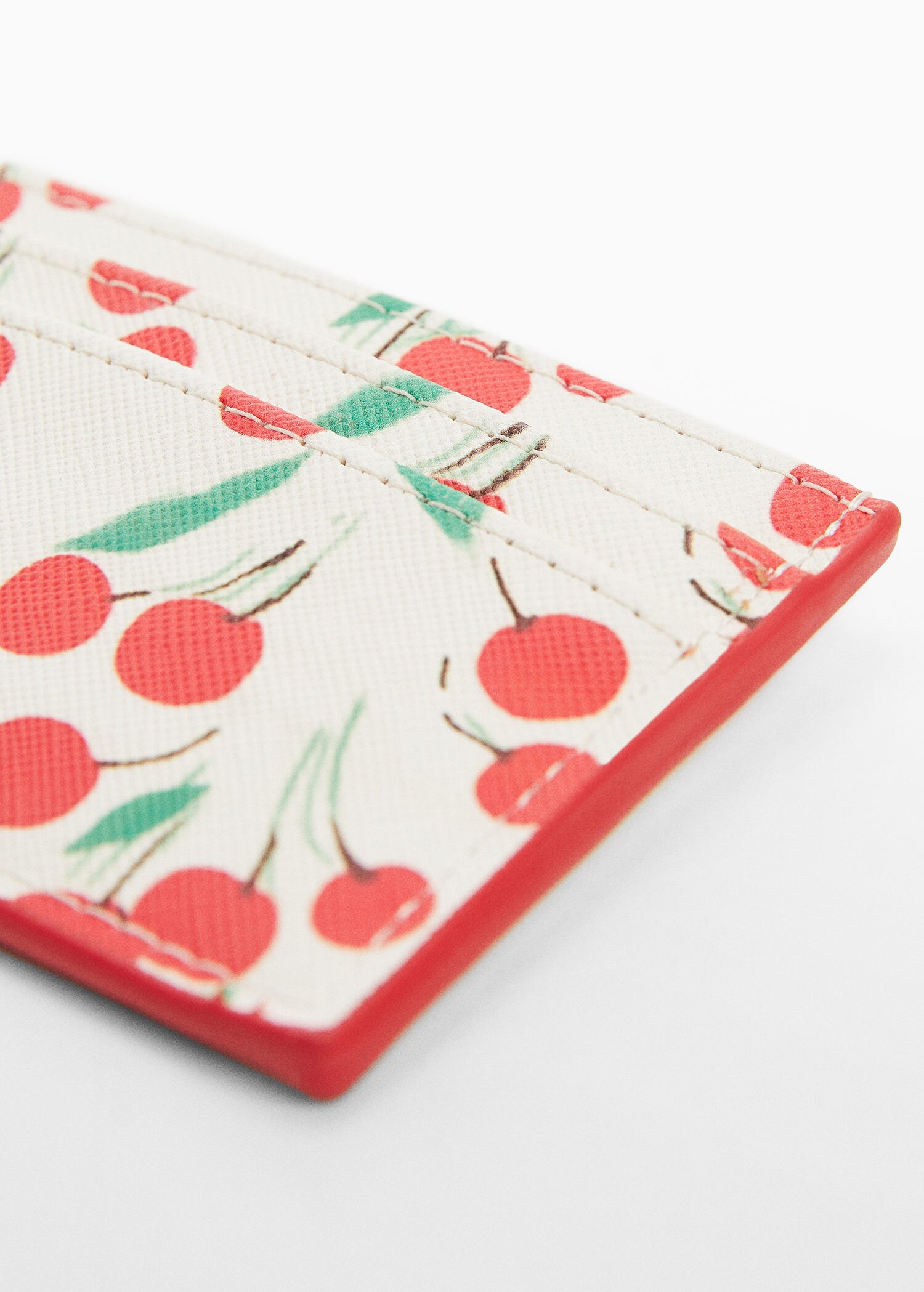 Cherry print card holder | MANGO