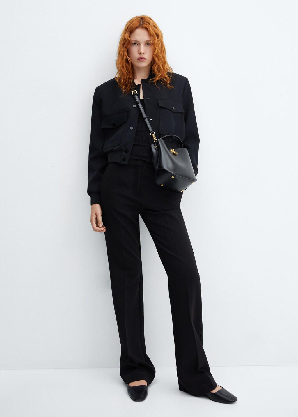 Mini-shopper with rear padlock - Women | MANGO Vietnam