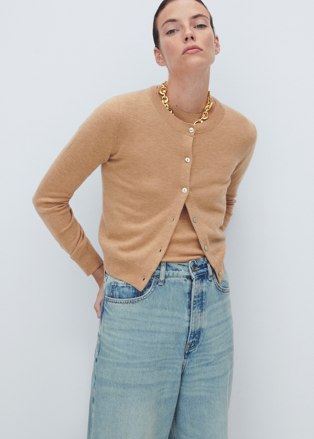 Textured chain necklace