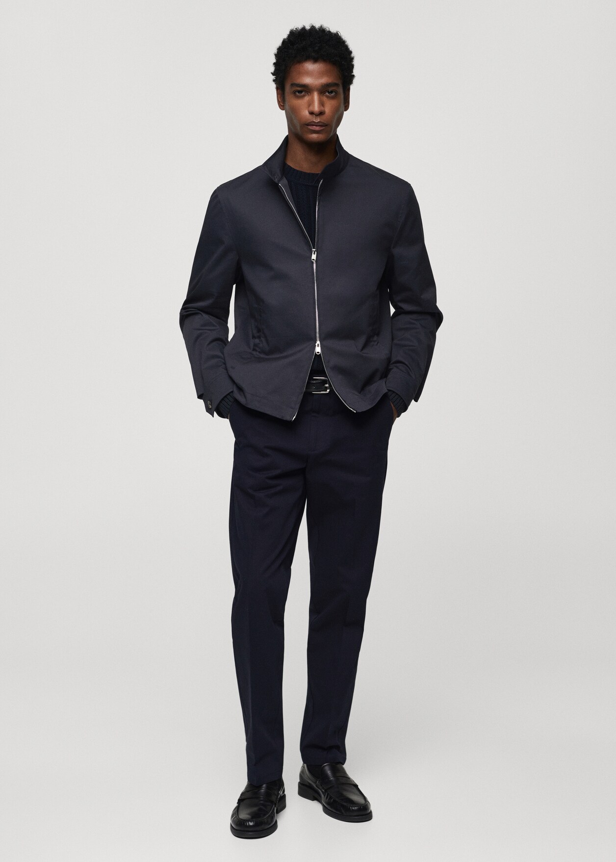 Zipper cotton jacket - Man | MANGO USA