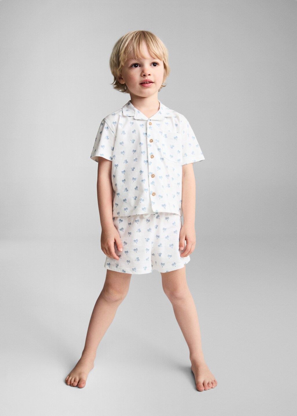 Printed short pyjamas - Kids | MANGO USA