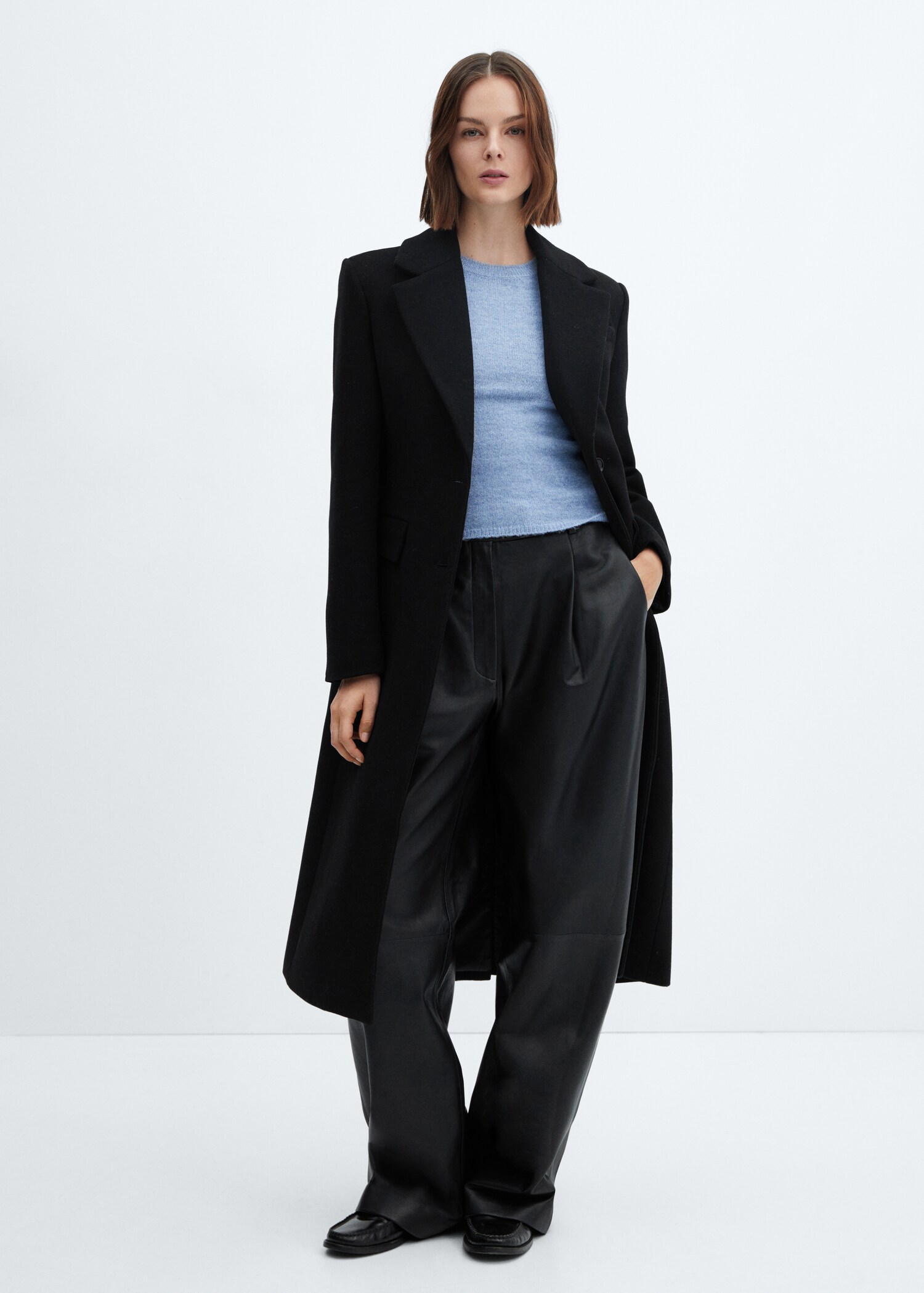 Tailored wool coat - Women | MANGO USA