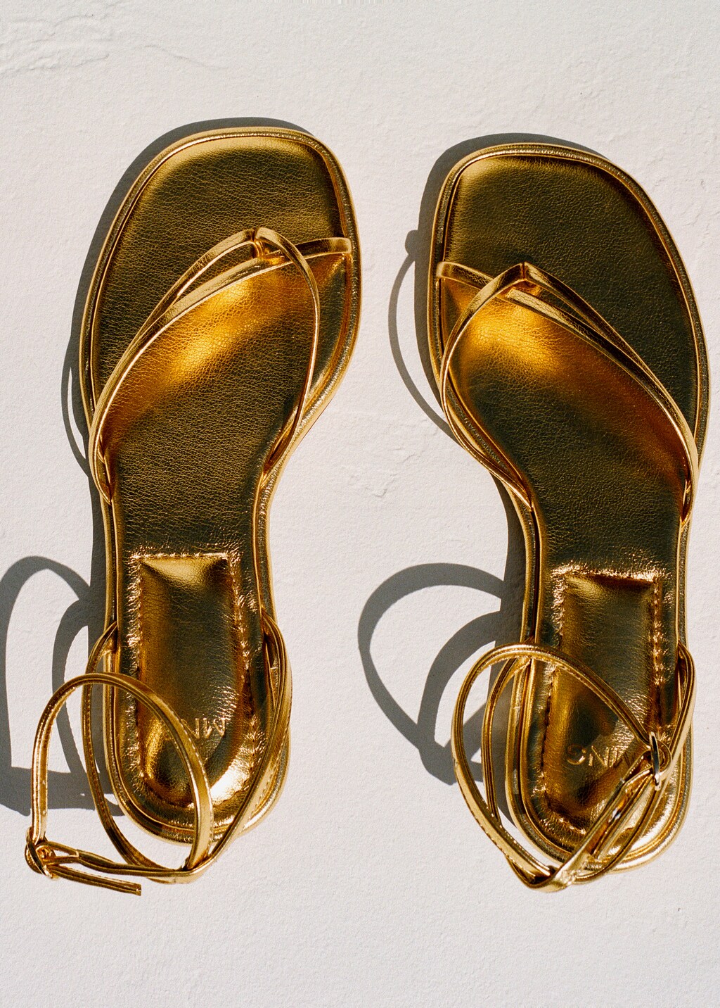Metallic straps sandals - Women | MANGO Vietnam