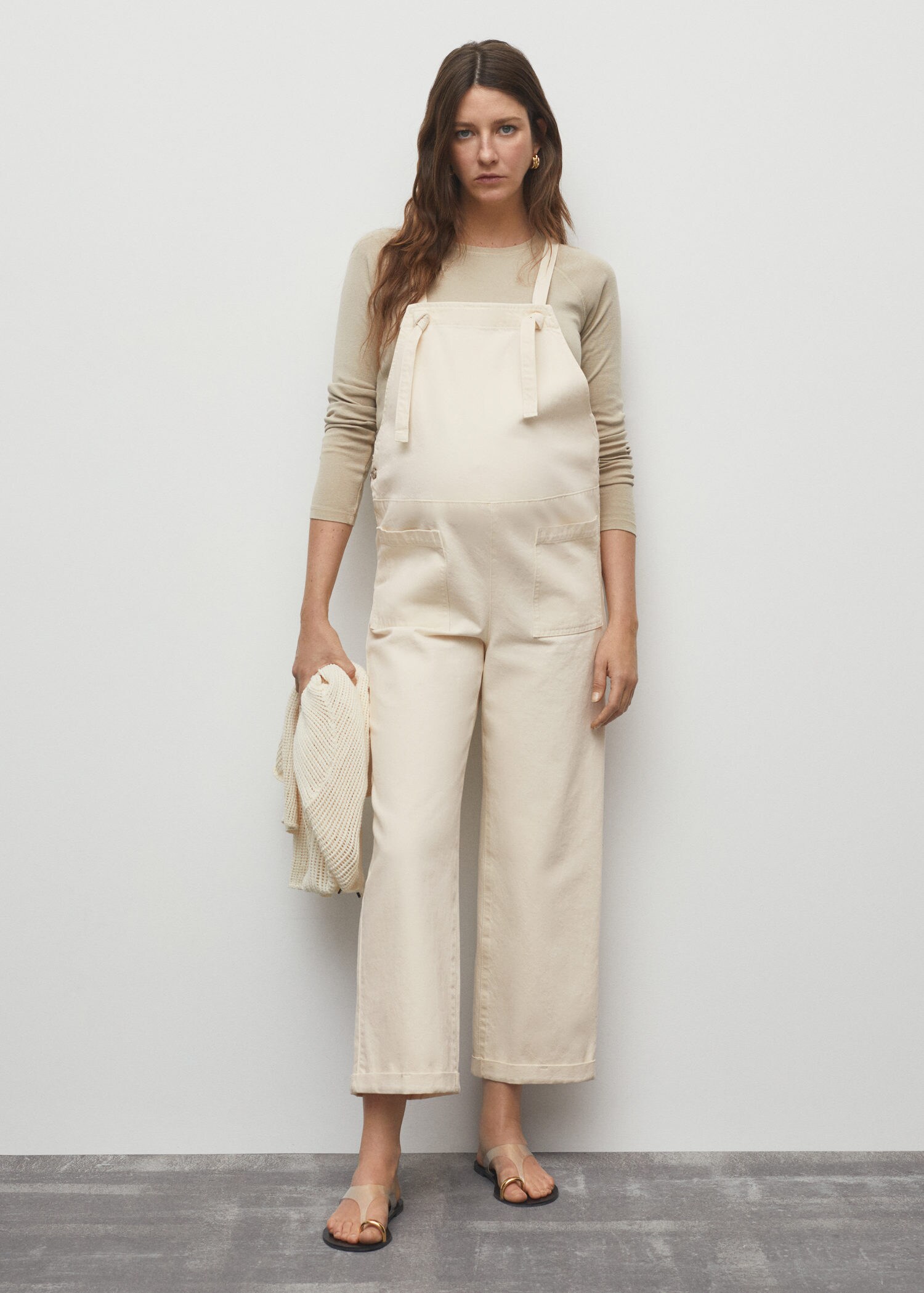 Maternity Denim Dungarees Mango