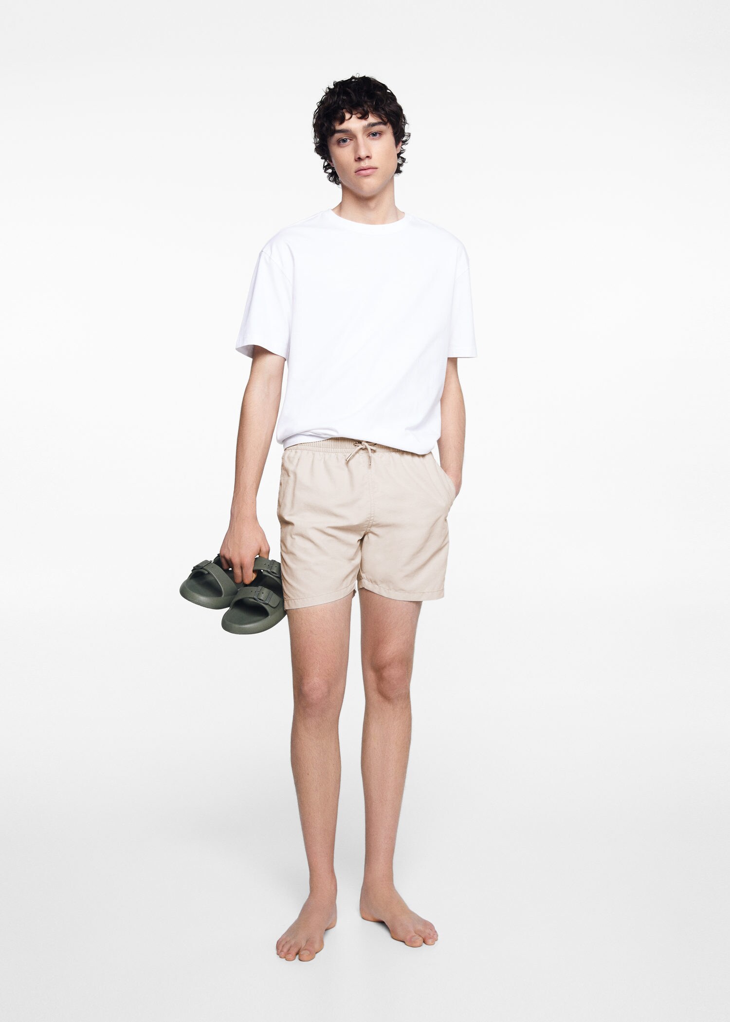 Basic drawstring swimsuit | MANGO