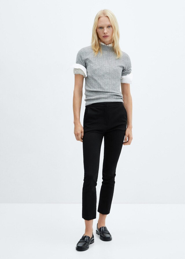 Crop Skinny Trousers Mango
