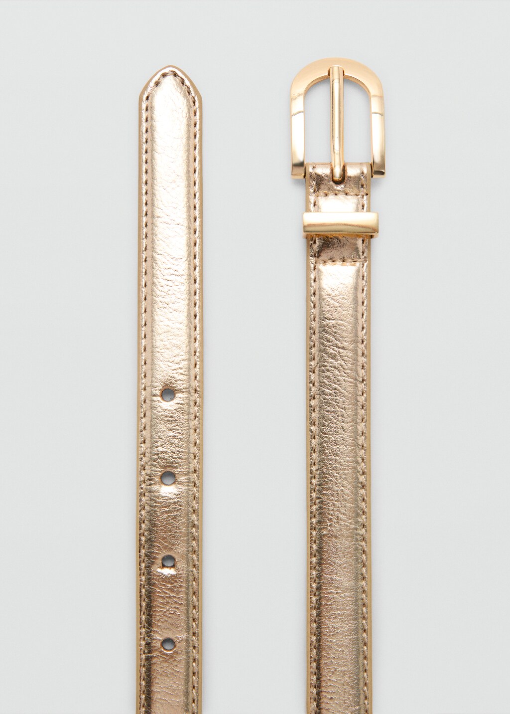 Buckle metallic belt - Women | MANGO USA