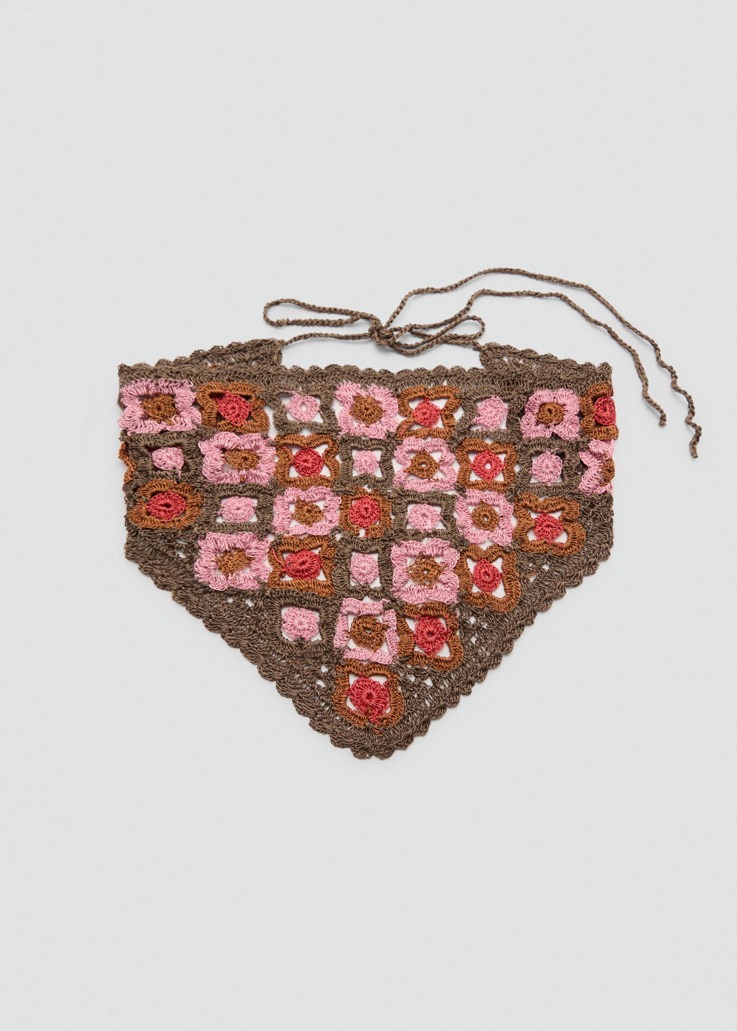 Crochet knit handkerchief - Women | MANGO USA