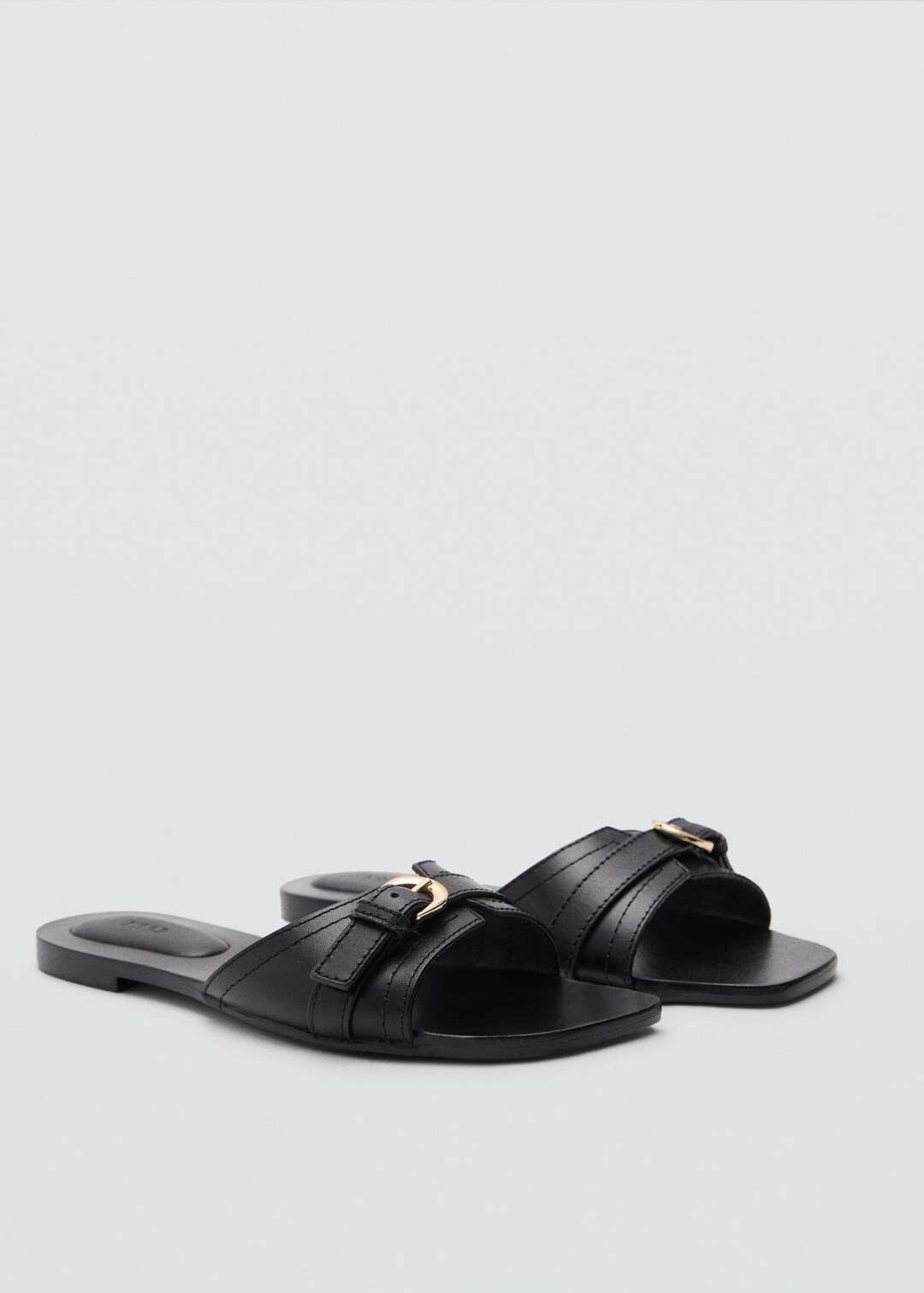 Buckle leather sandals - Women | MANGO United Kingdom