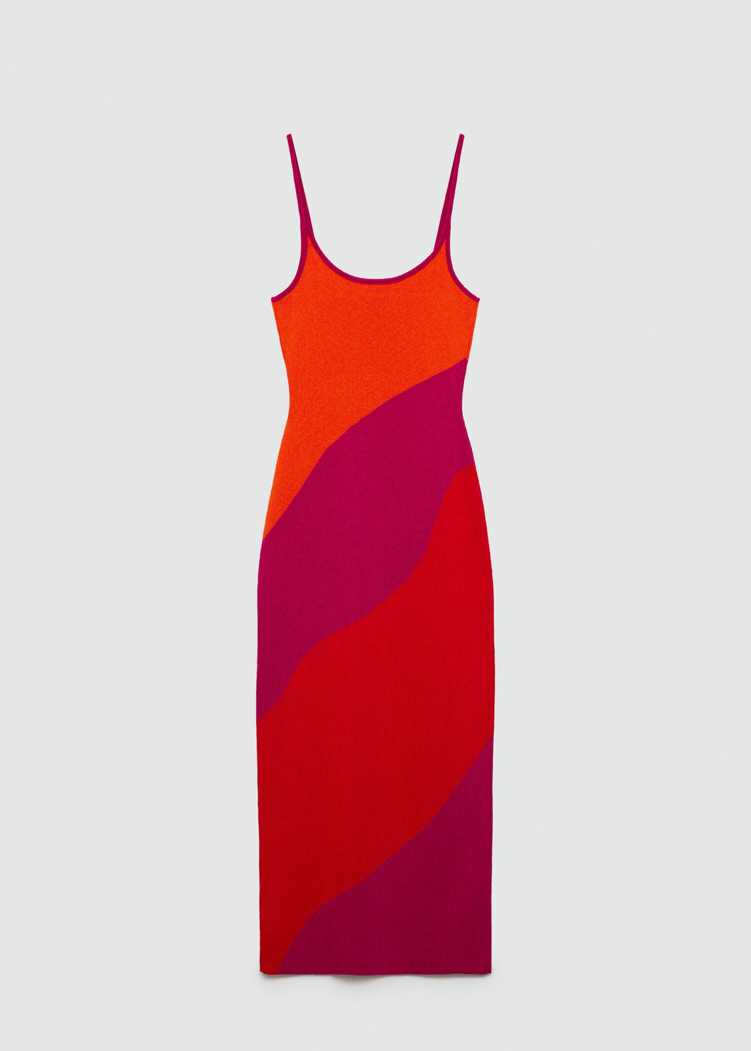 Printed Knit Dress Women Mango Usa