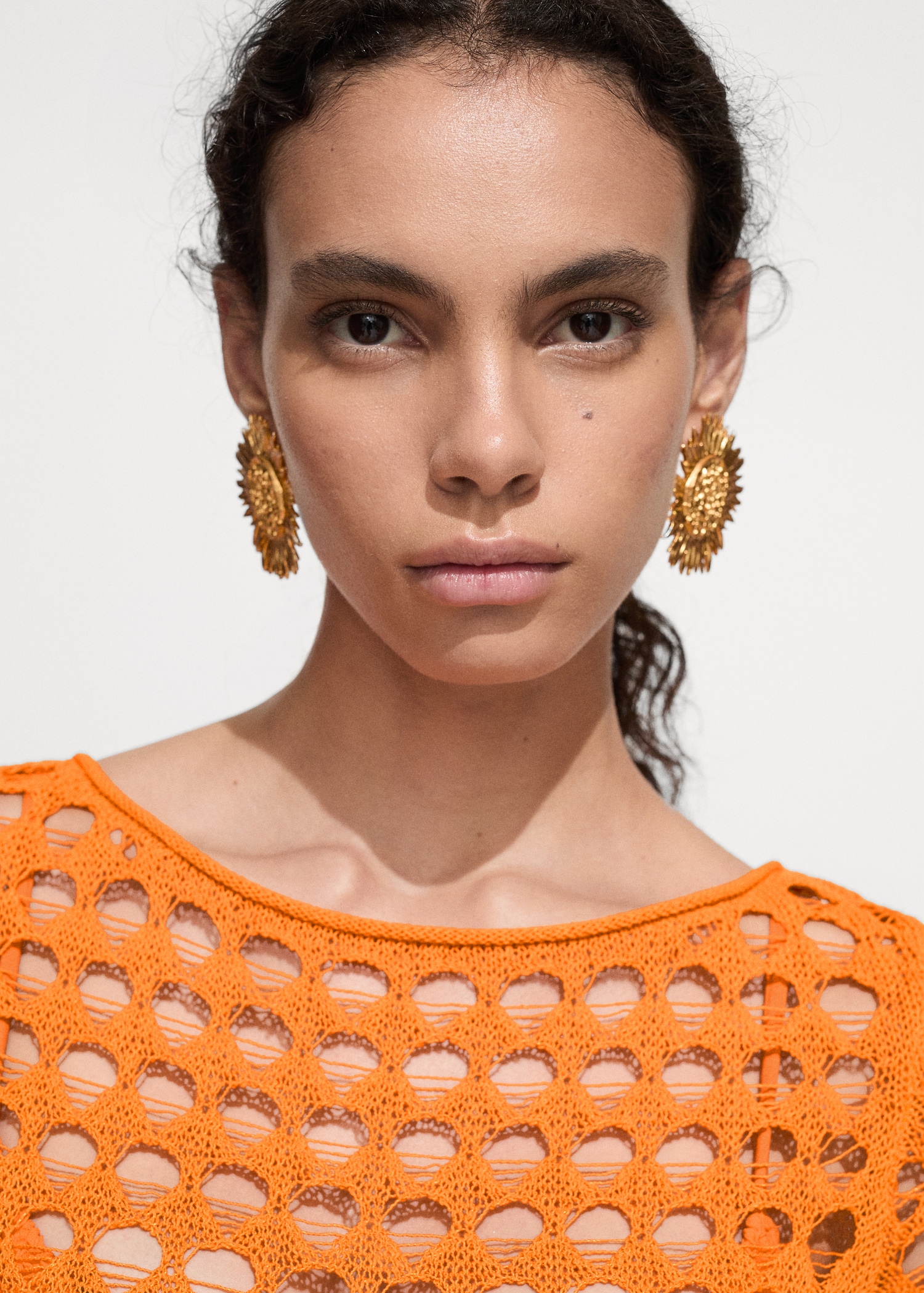 Long openwork knitted dress - Women | MANGO USA