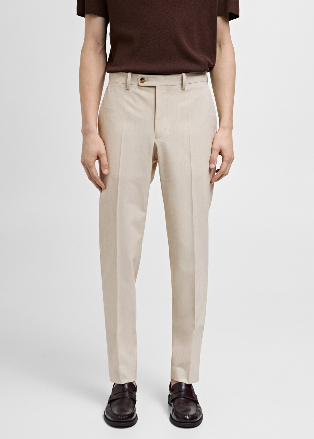 Stretch Fabric Slim Fit Suit Trousers Men Mango Vietnam