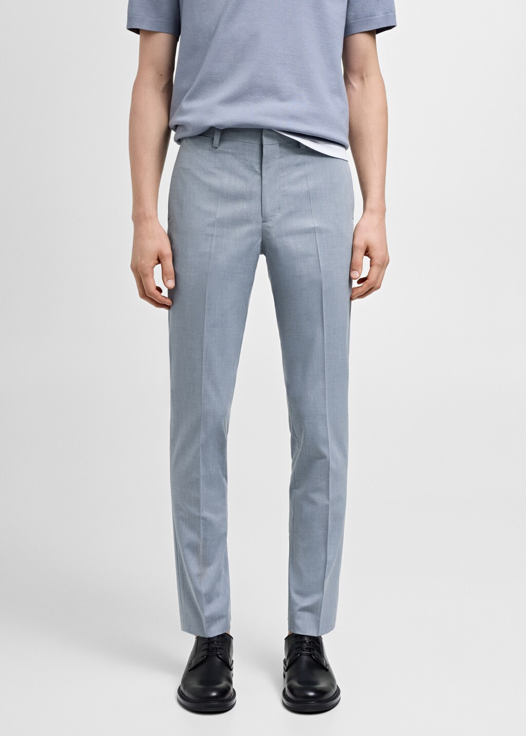 Stretch fabric super slim-fit suit trousers - Men | MANGO Kuwait