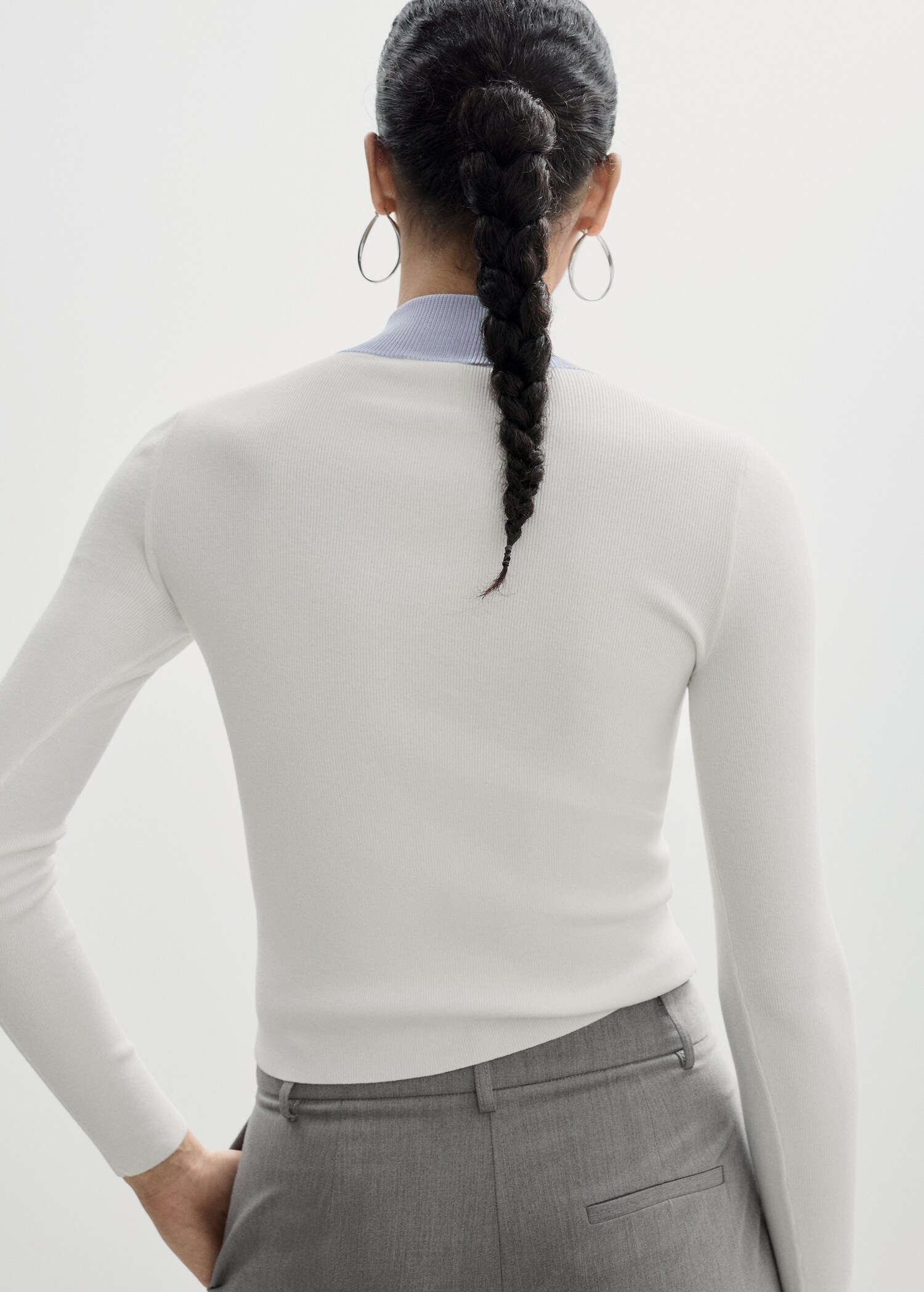 Zip neck jumper - Women | MANGO USA