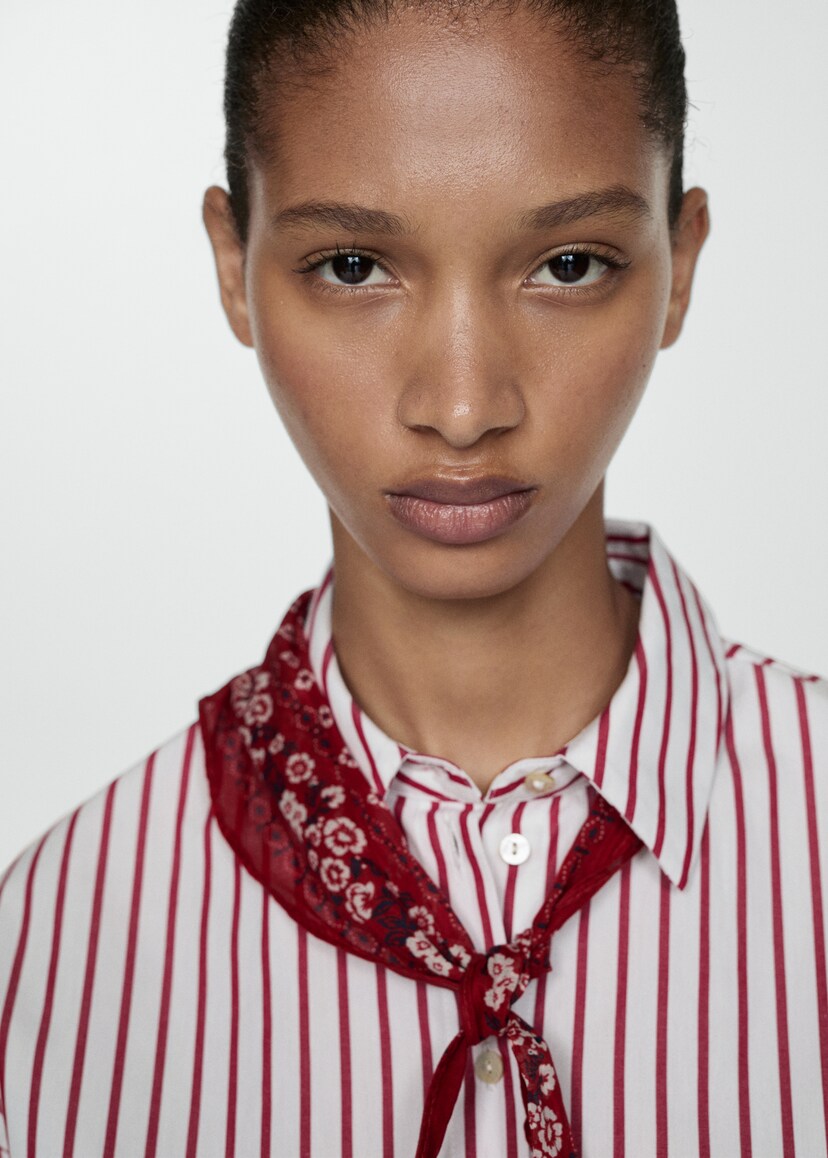 Striped Cropped Shirt Women Mango United Kingdom