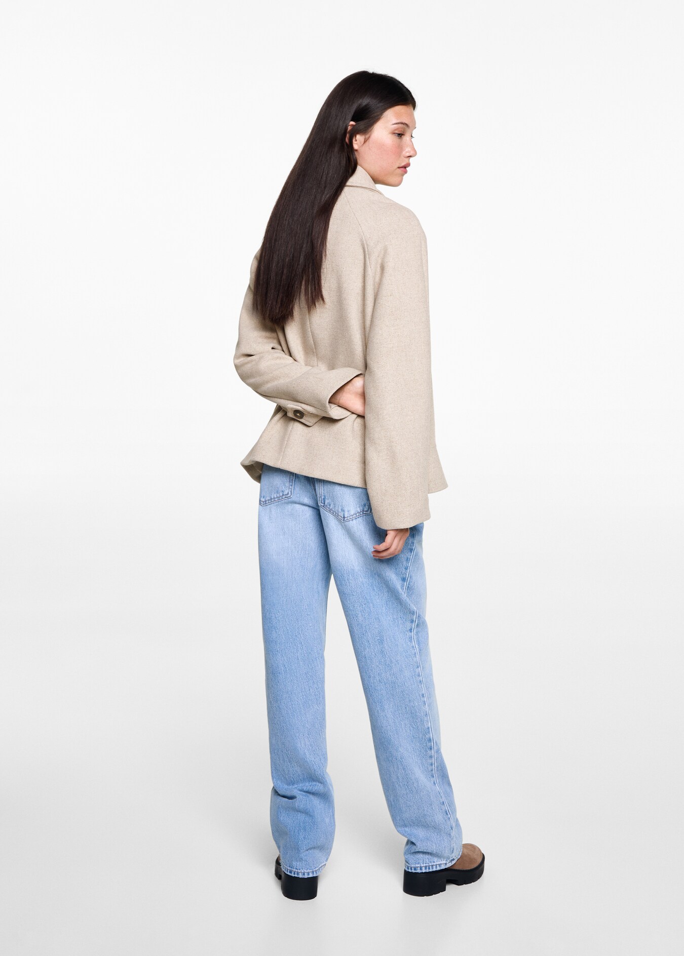 Short cloth coat - Teen | MANGO USA