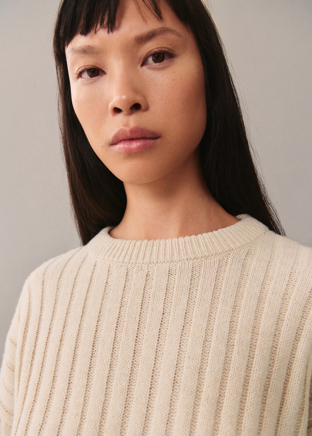 Herringbone knitted sweater - Woman | MANGO Syria