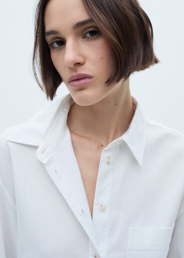 Long Sleeved Cotton Shirt Women Mango Usa