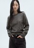 Knitted sweater with glitter detail - Women | MANGO USA