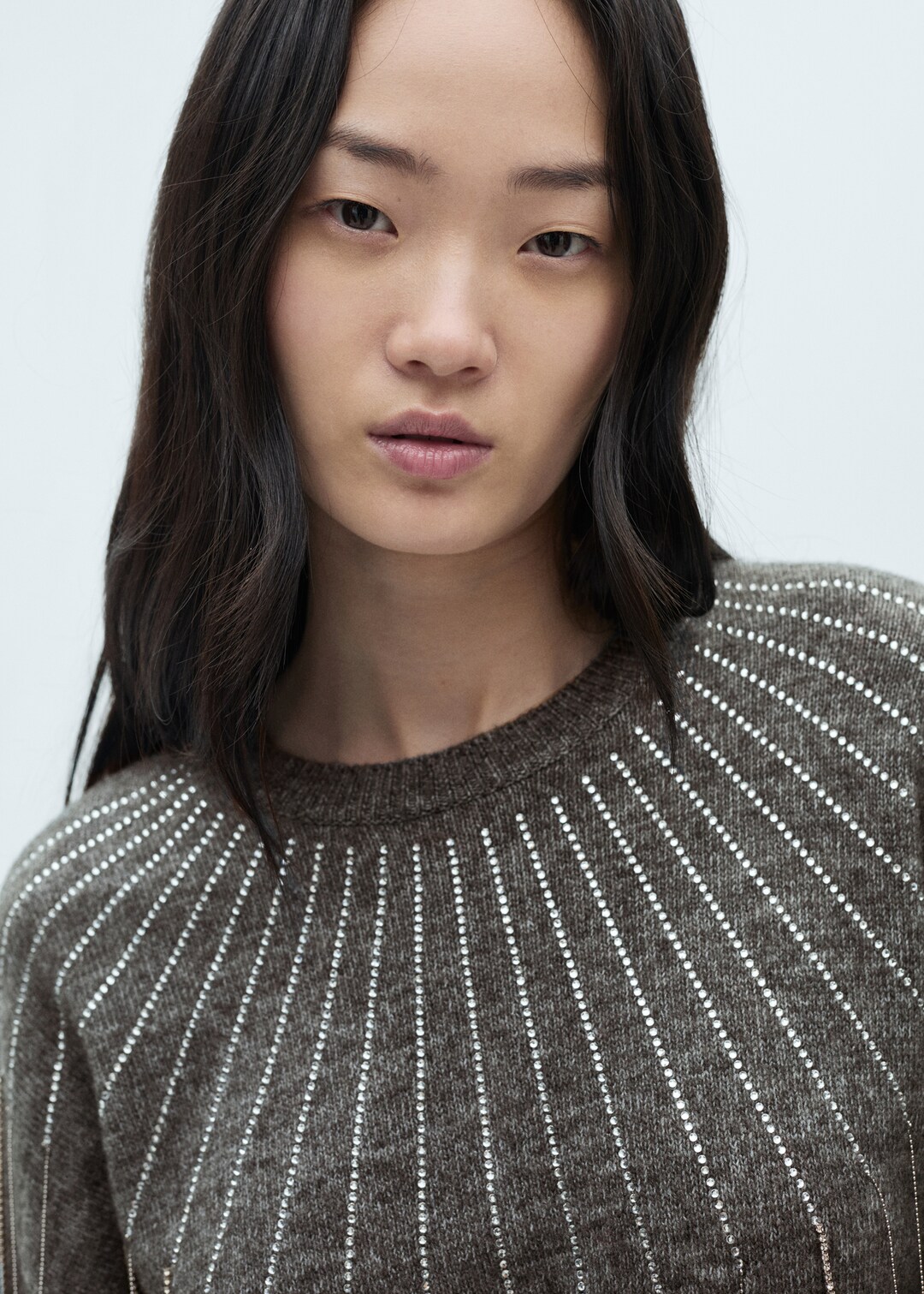 Knitted sweater with glitter detail - Women | MANGO USA