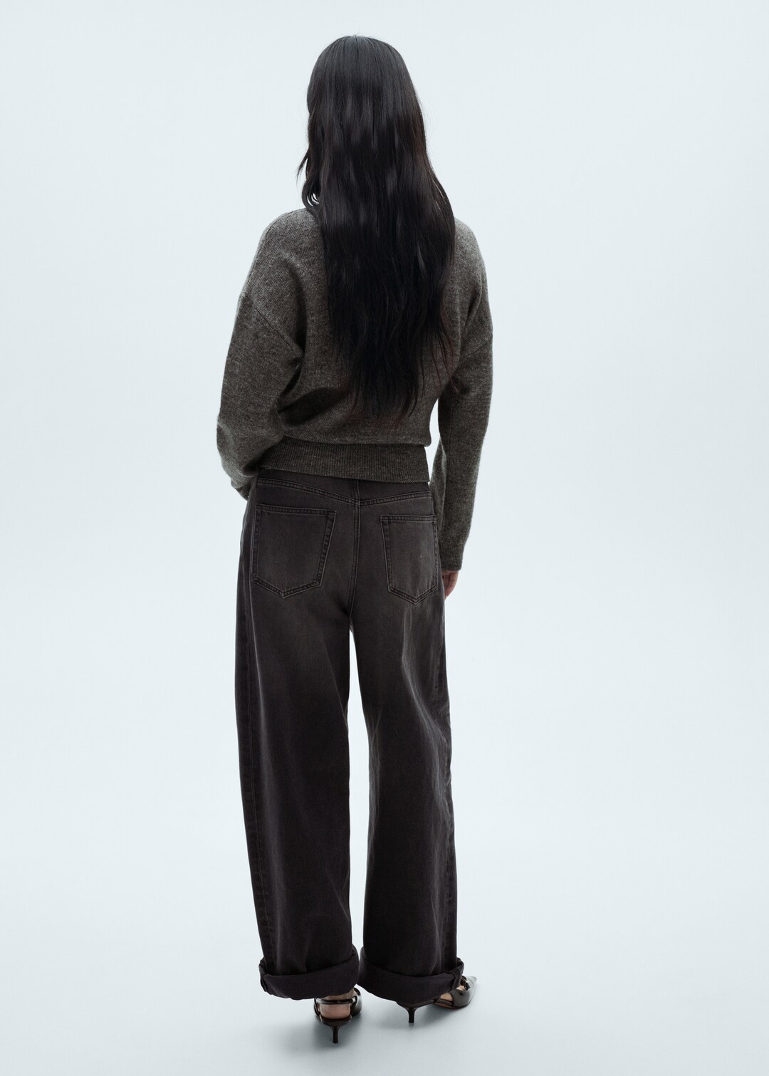 Knitted sweater with glitter detail - Women | MANGO USA