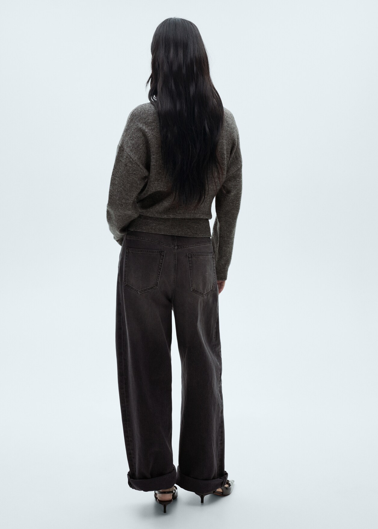 Knitted sweater with glitter detail - Women | MANGO USA