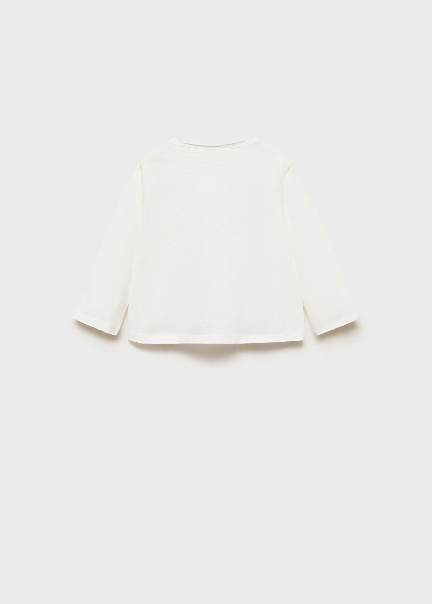 Long-sleeved t-shirt with embossed print - Kids | MANGO Singapore