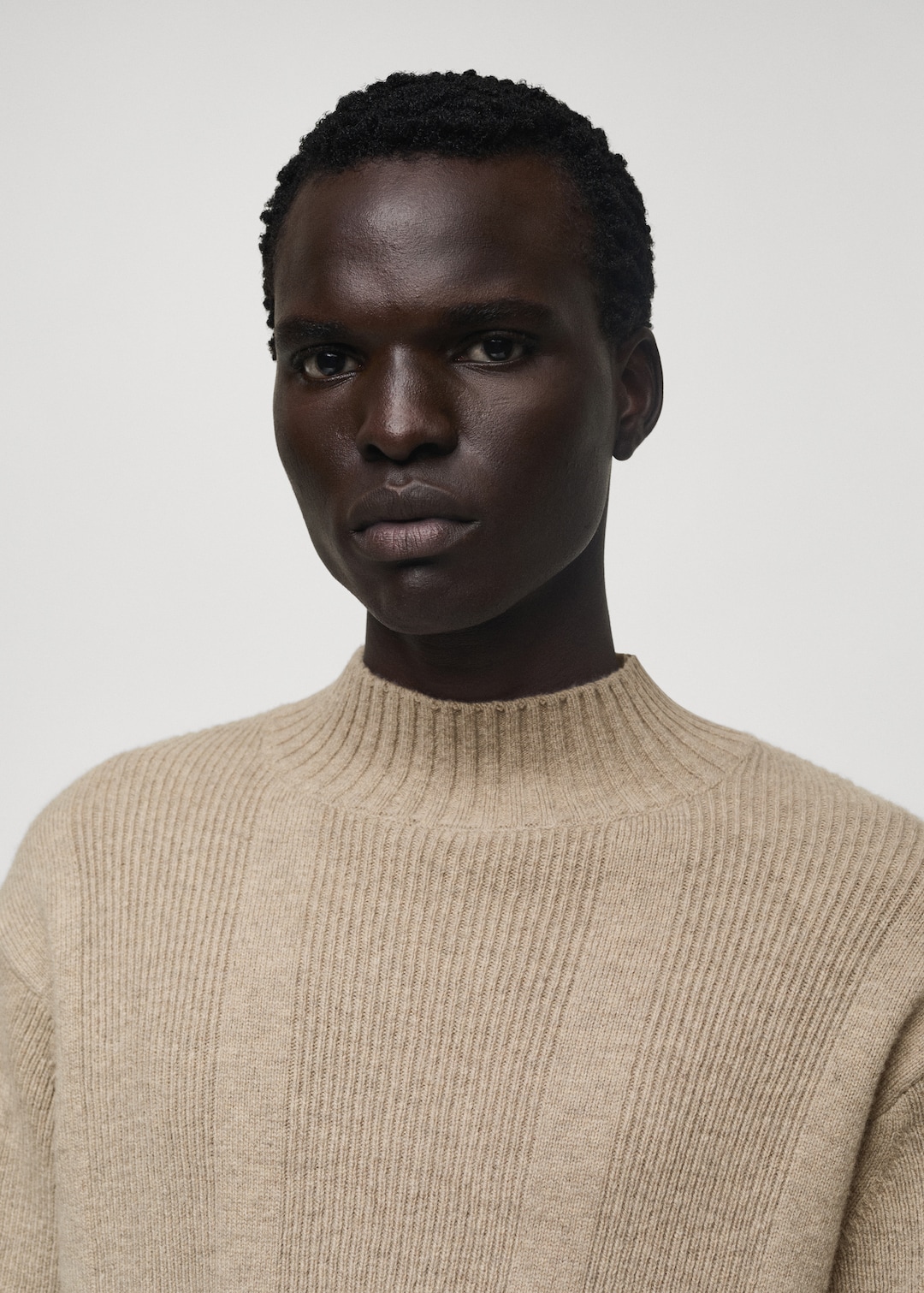 Knitted Sweater With Wool Structure Men Mango Usa