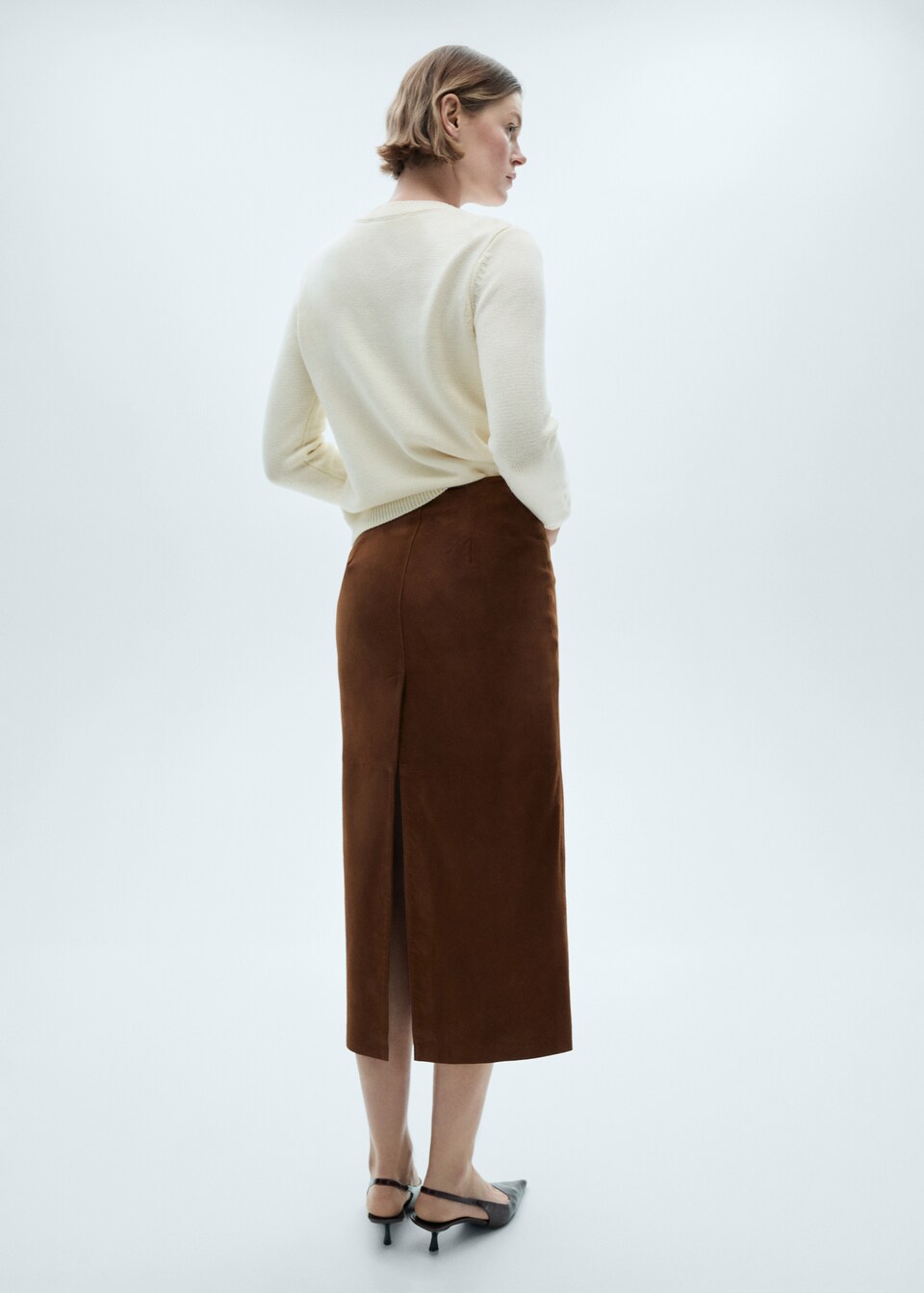 Rounded neck wool sweater - Women | MANGO USA