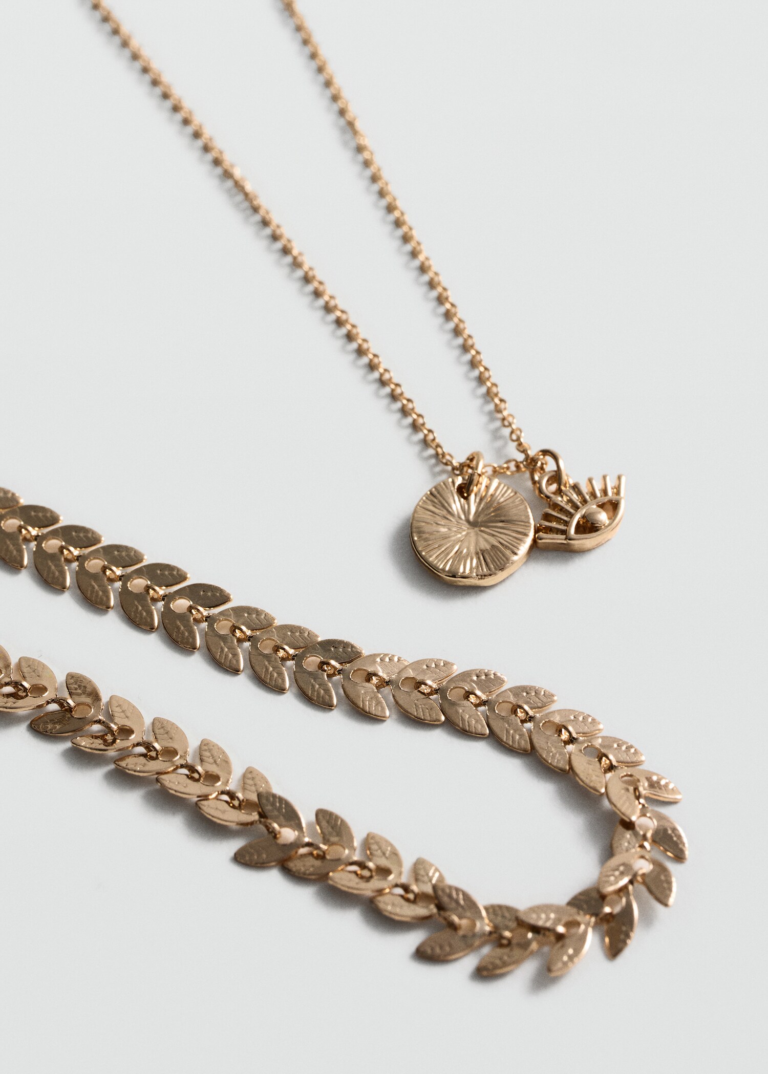 Pack of 2 chain necklaces - Teen | MANGO USA