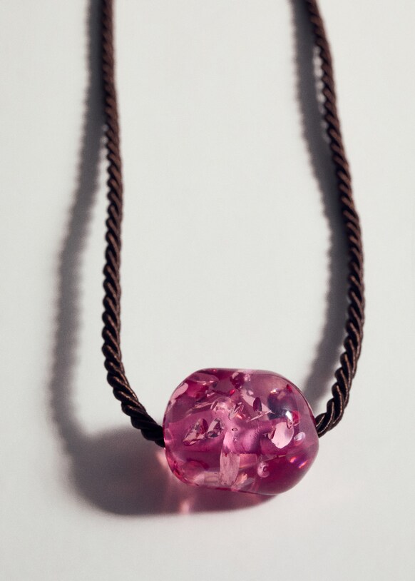 Beaded cord necklace - Women | MANGO USA