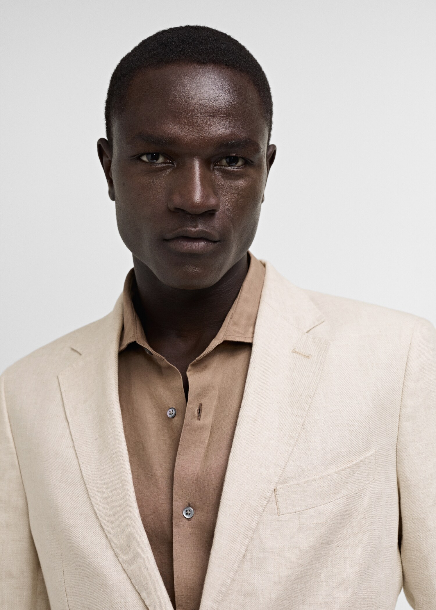 100% linen slim-fit suit jacket - Men | MANGO USA