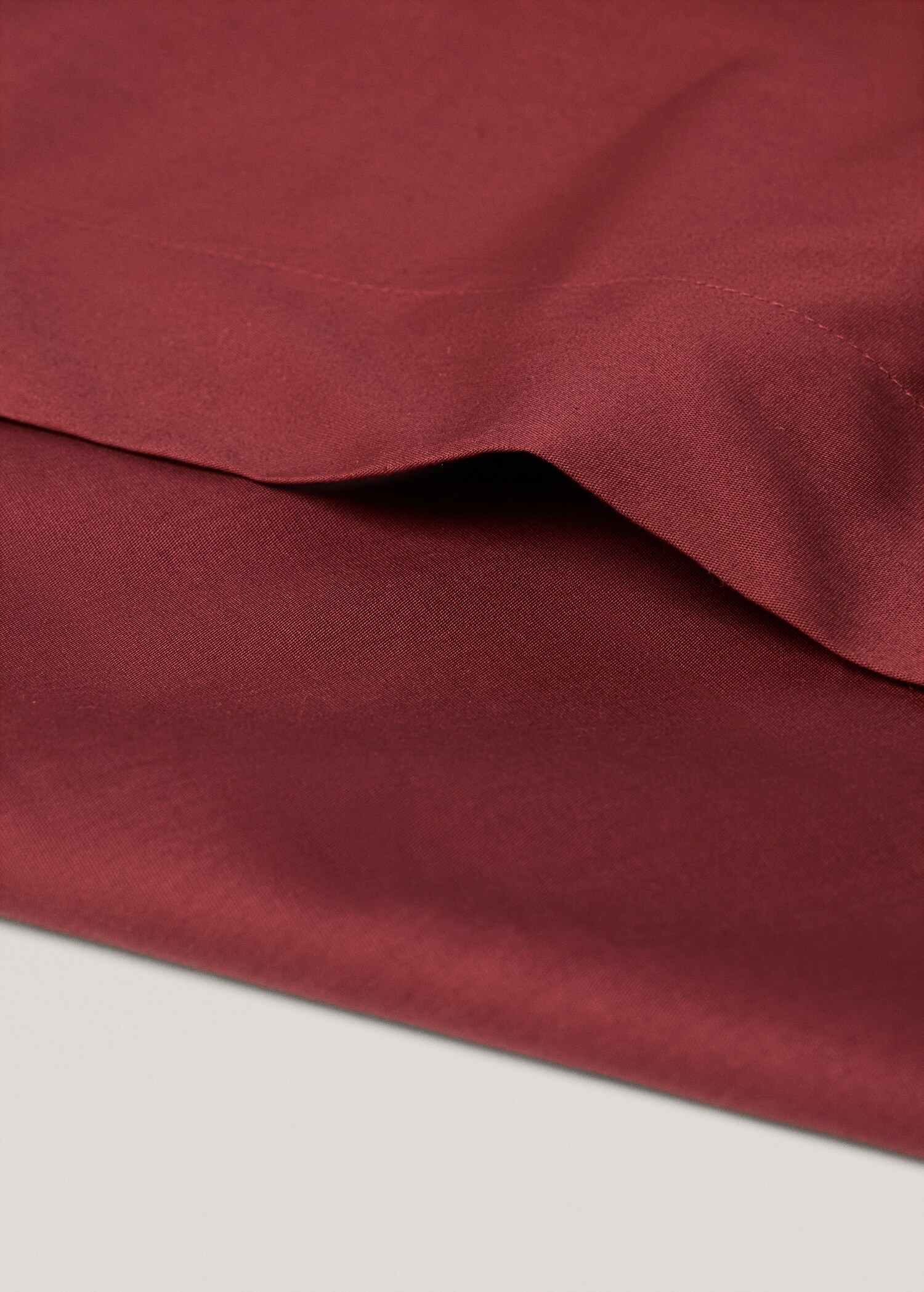 Percale cotton top sheet for queen bed - Home | MANGO USA