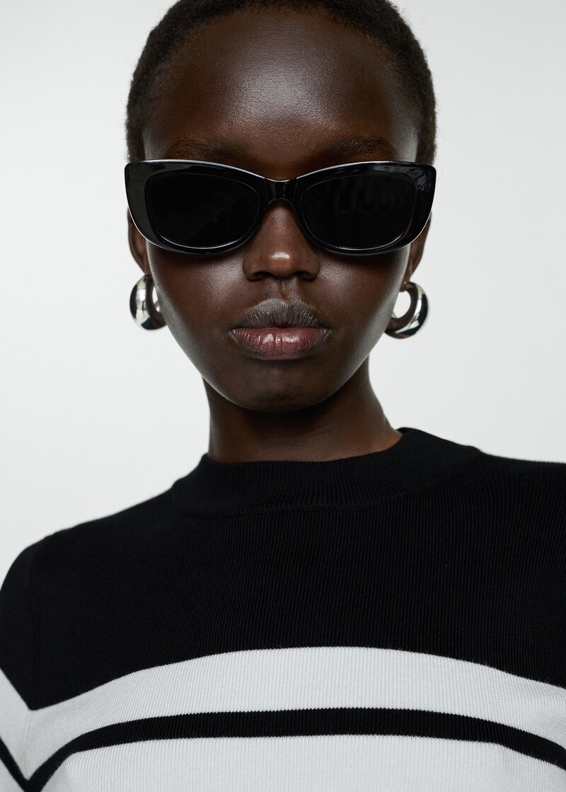 Knit striped sweater - Women | MANGO USA