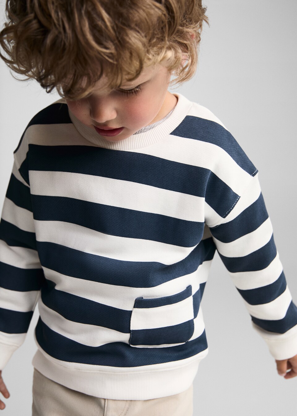 Striped print sweatshirt - Kids | MANGO USA