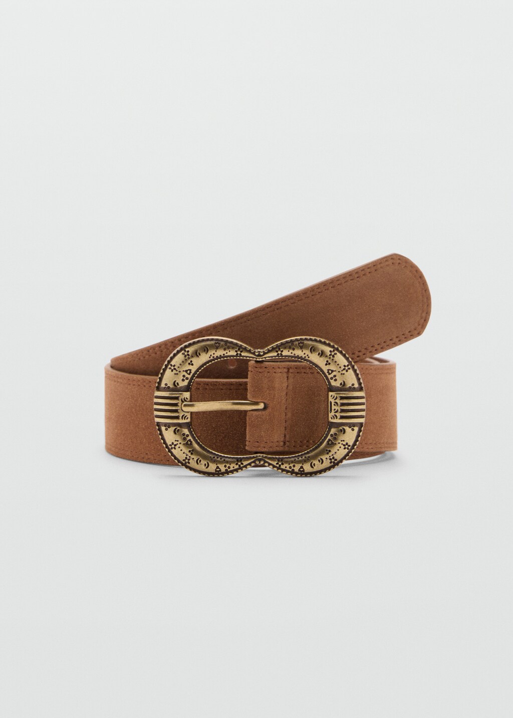 Buckle leather belt - Woman | MANGO South Africa