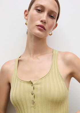 Ribbed knit top - Women | MANGO USA