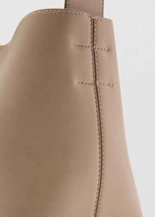 Mini-shopper shoulder bag - Women | MANGO USA