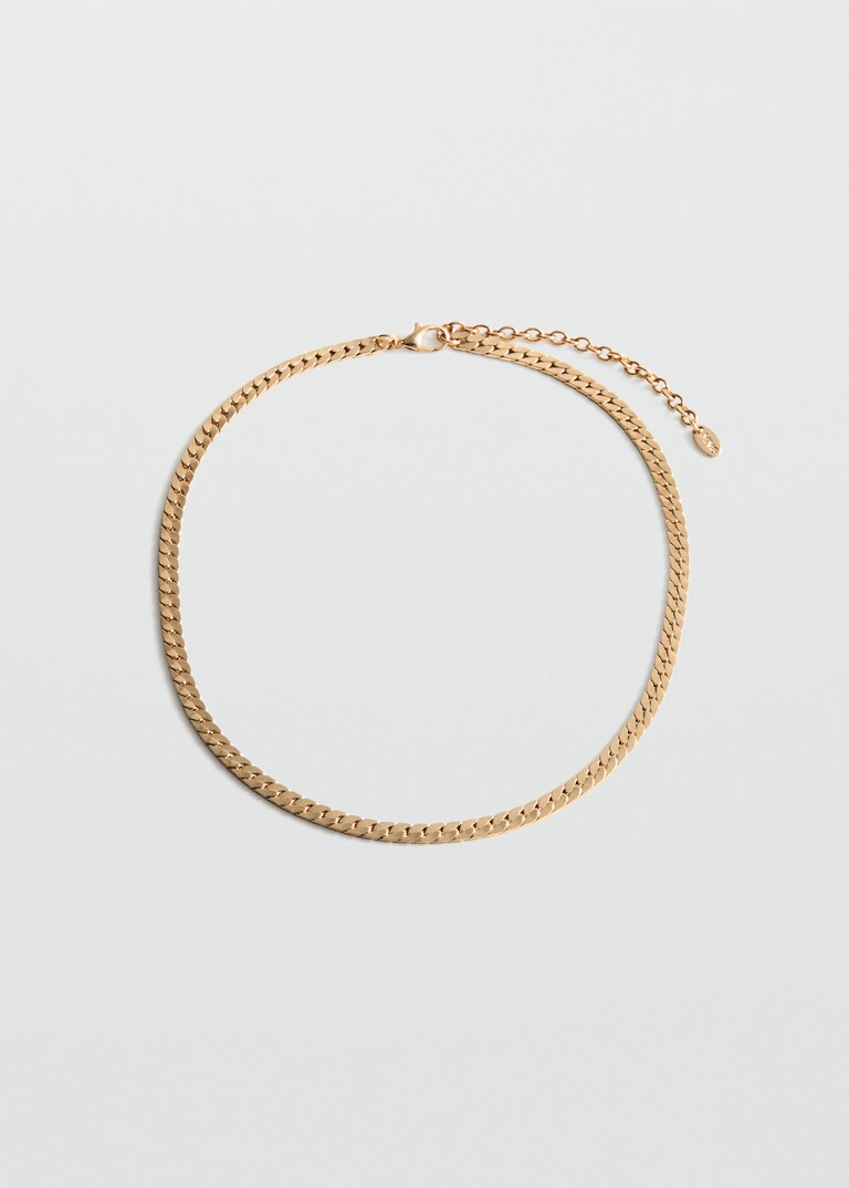 Flat chain necklace - Women | MANGO USA