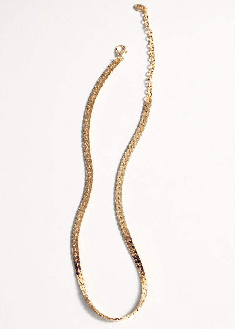 Flat chain necklace - Women | MANGO USA