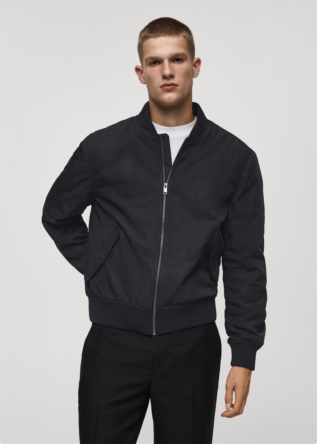 Quilted water-repellent bomber jacket - Men | MANGO USA Quilted water-repellent bomber jacket - Men | MANGO USA
