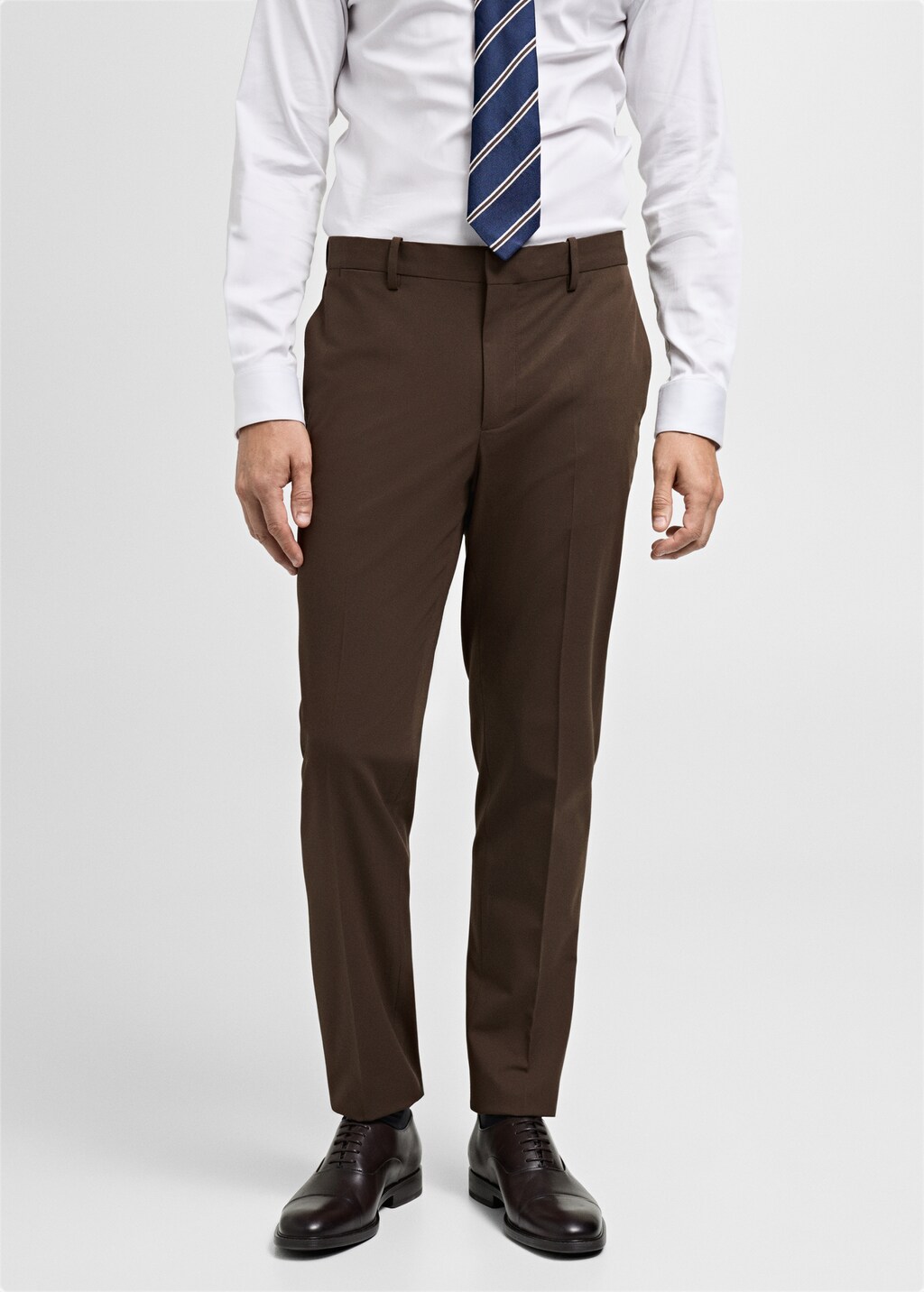 Stretch fabric super slim-fit suit trousers - Men | MANGO Armenia