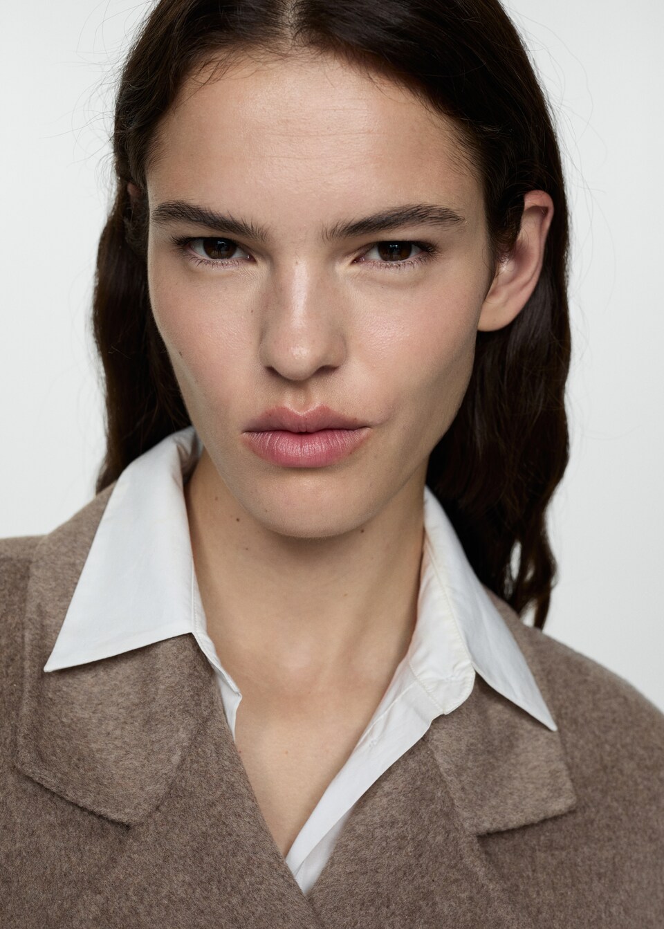 Handmade oversized wool coat - Women | MANGO USA