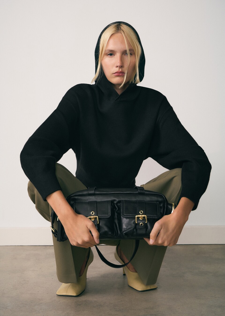 Hooded Knit Sweater Women Mango United Kingdom