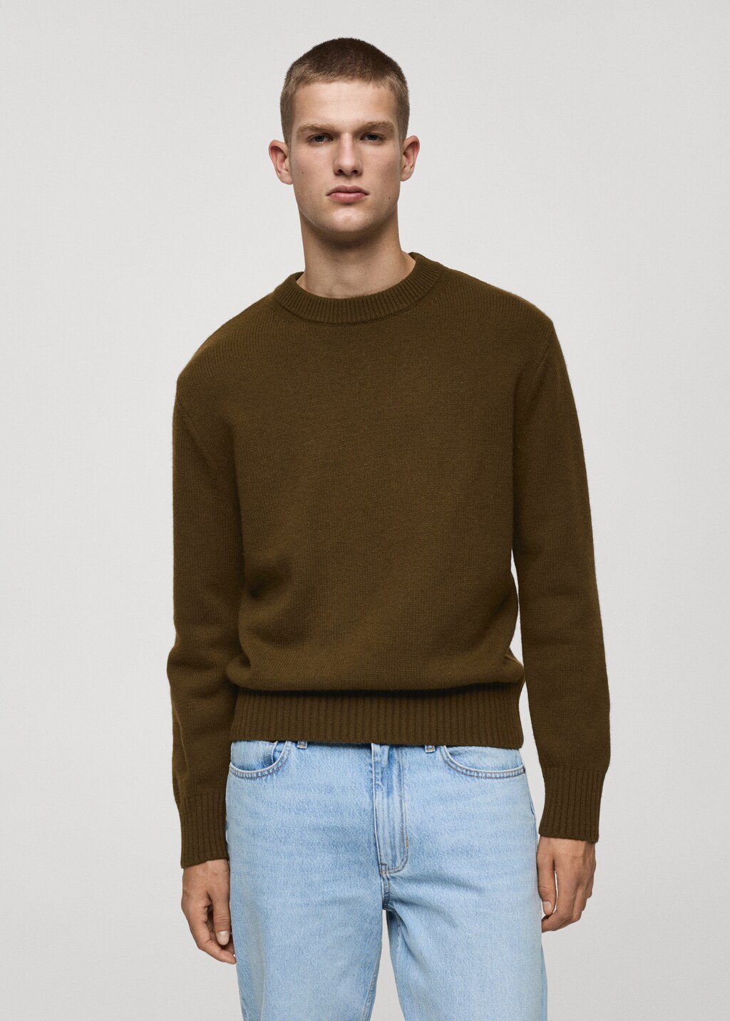 Knitted wool blend sweater - Men | MNG Australia