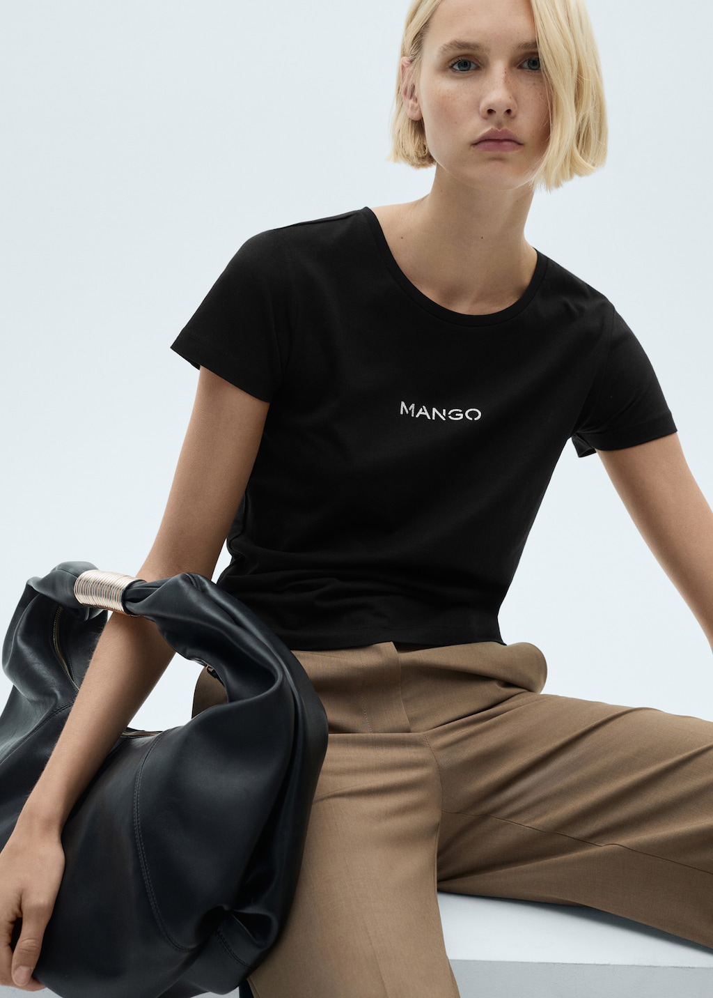 Logo Cotton T Shirt Woman Mango Malaysia